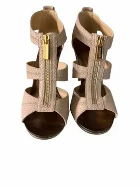 Michael Kors | Shoes | Michael Kors Womens Berkley Snakeskin Tstrap ...